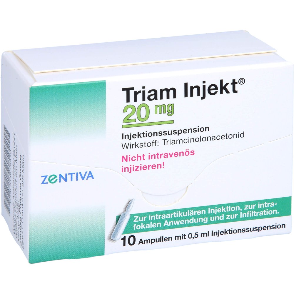 Triam Injekt 20 mg Kristallsuspension in Ampullen 10X0.5 ml