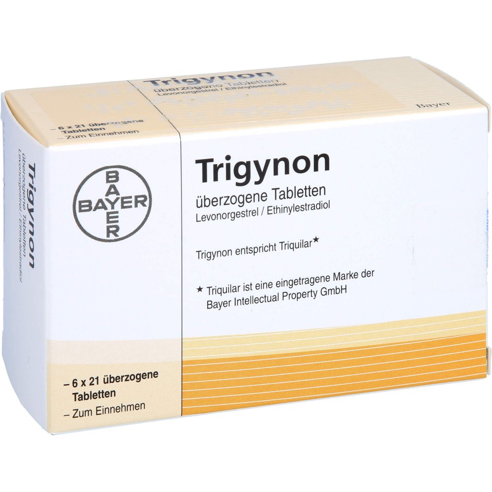 Trigynon 21 überzogene Tabletten 6X21 stk online kaufen