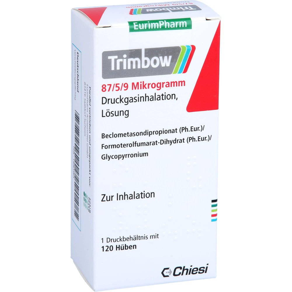 Trimbow 87/5/9 Mikrogramm 120 Hub Dosieraerosol 1 stk