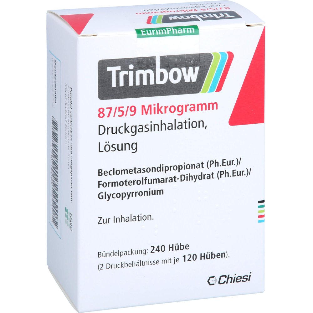Trimbow 87/5/9 Mikrogramm 120 Hub Dosieraerosol 2 stk