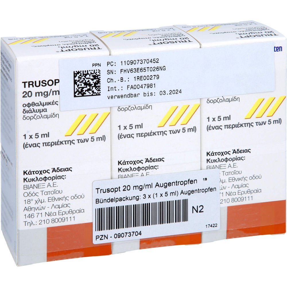 TRUSOPT 20mg/ml 3X5 ml online kaufen günstig bei apo.com