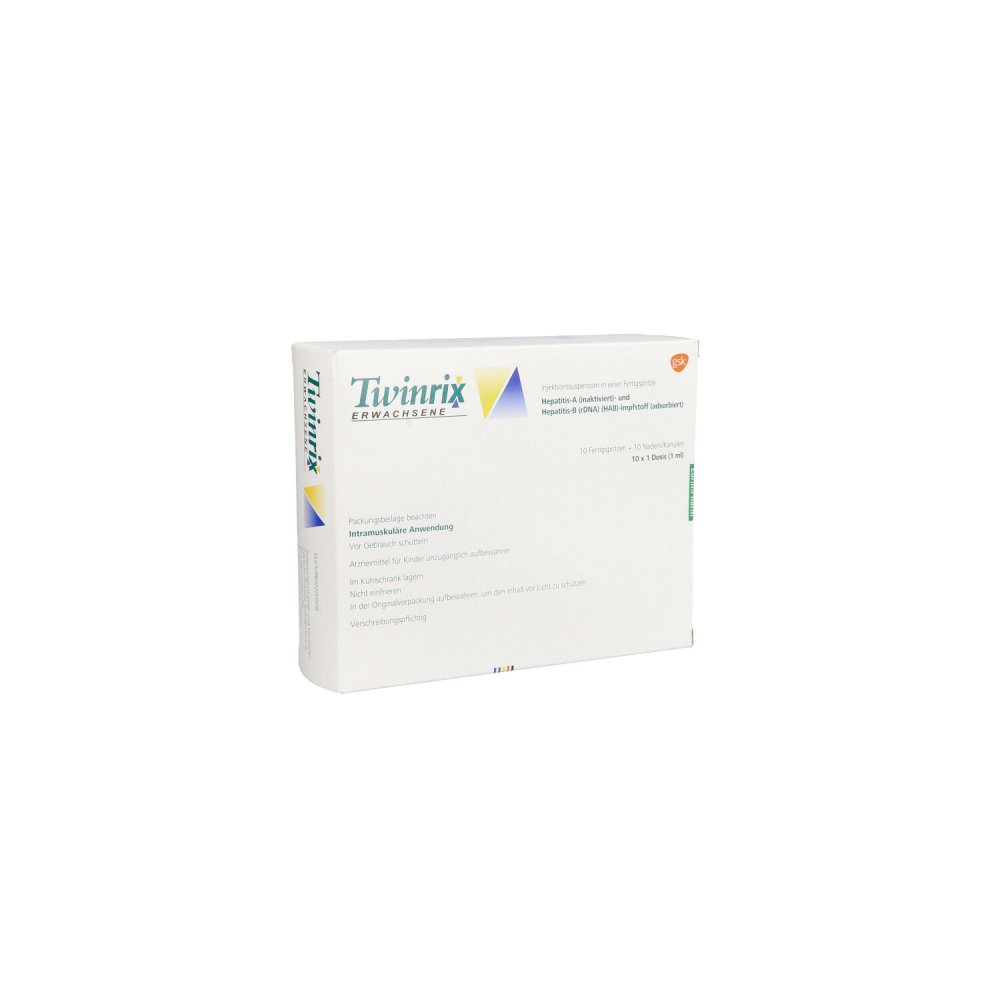 Twinrix Erwachsene Impfdosis iniecto -susp.i.e.fertig. 10 stk