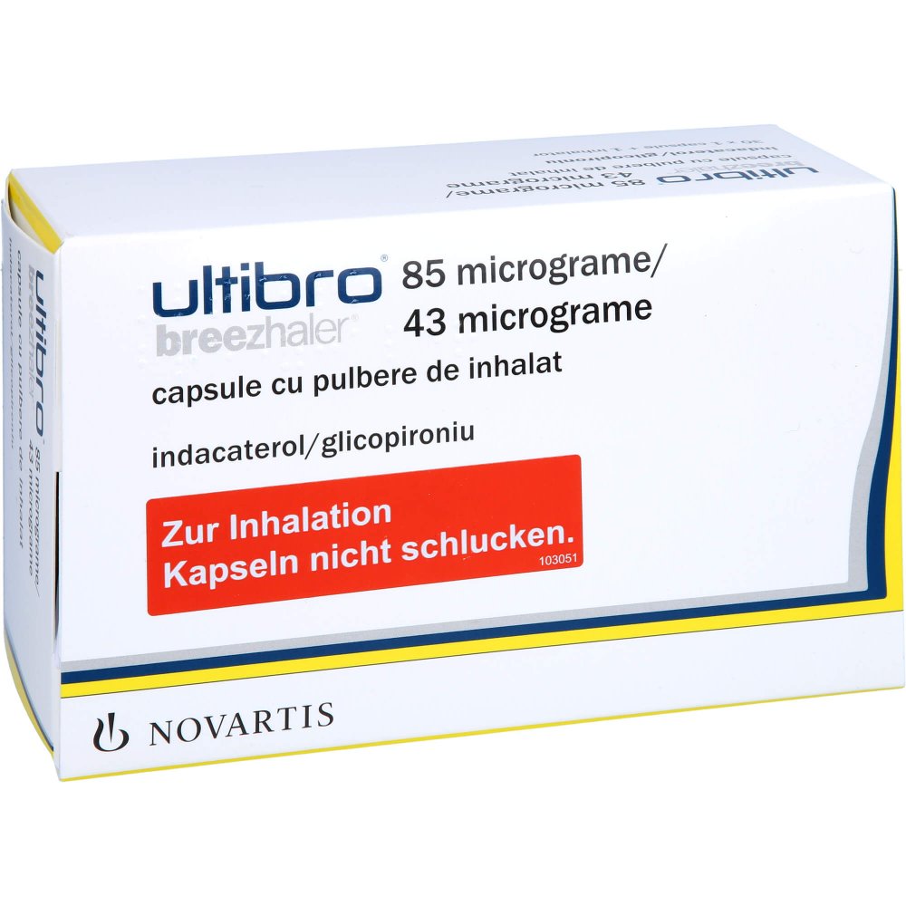 Ultibro Breezhaler 85 [my]g/43 [my]g Hartk.m.plv.z 30 stk