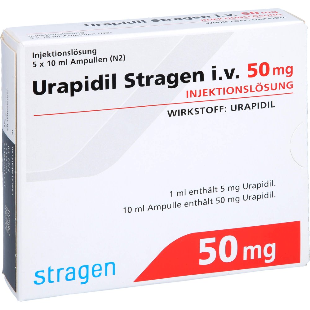 Urapidil Stragen intravenös 50 mg Ampullen 5 stk