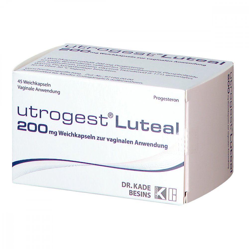 Utrogest Luteal 200 mg Weichkaps.z.vaginal.anwend. 45 stk