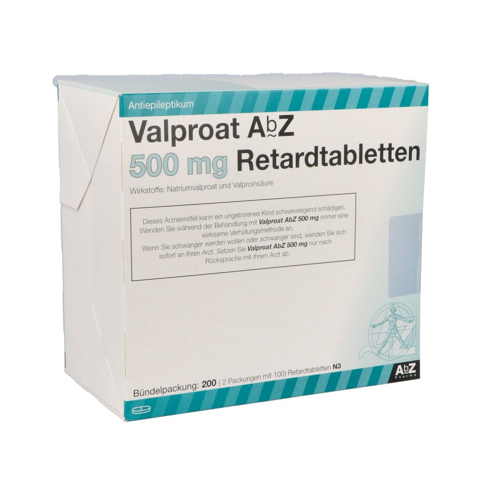 Valproat Abz 500 mg Retardtabletten 200 stk online kaufen