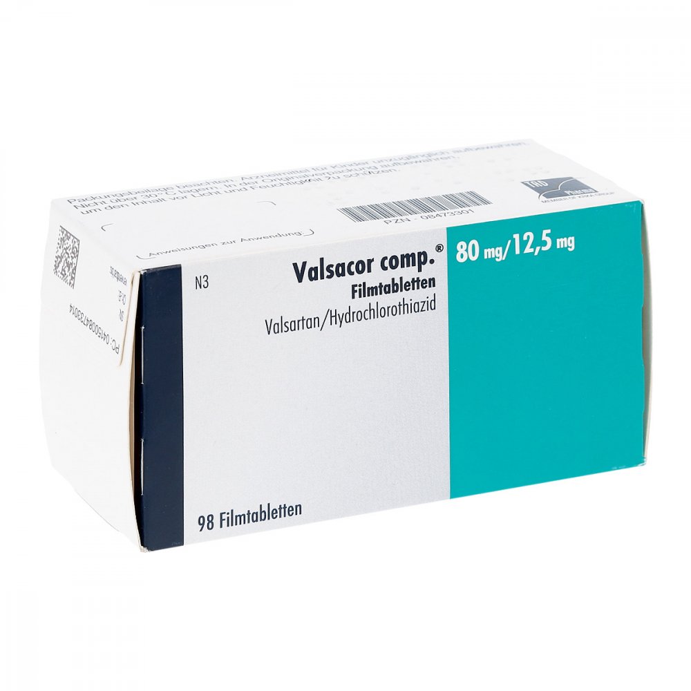 Valsacor comp 80mg/12,5mg 98 stk online kaufen