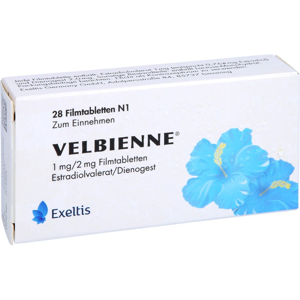 Velbienne 1 mg/2 mg Filmtabletten 28 stk online kaufen