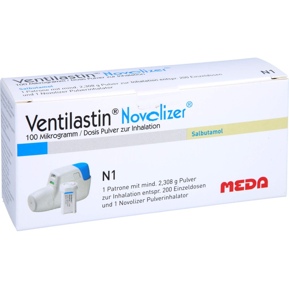 Ventilastin Novolizer Starterp.inhal.+pat.200 Hub 1X200 stk