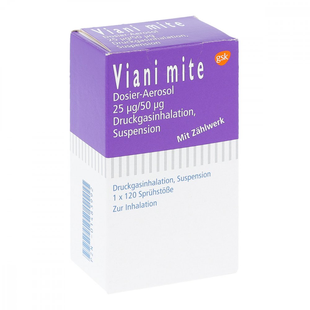 Viani mite 25μg/50μg 120 stk online kaufen