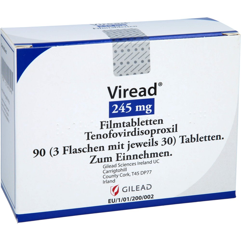 Viread 245 mg Filmtabletten 3X30 stk online kaufen