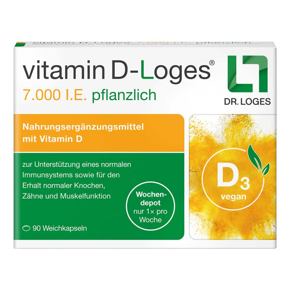 vitamin D-Loges 7.000 internationale Einheiten pflanzlich 90 stk