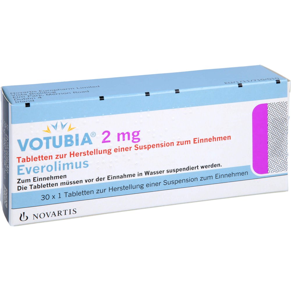 Votubia 2 mg Tabletten zur, zum Herst.e.Suspens.z.Einneh 30 stk