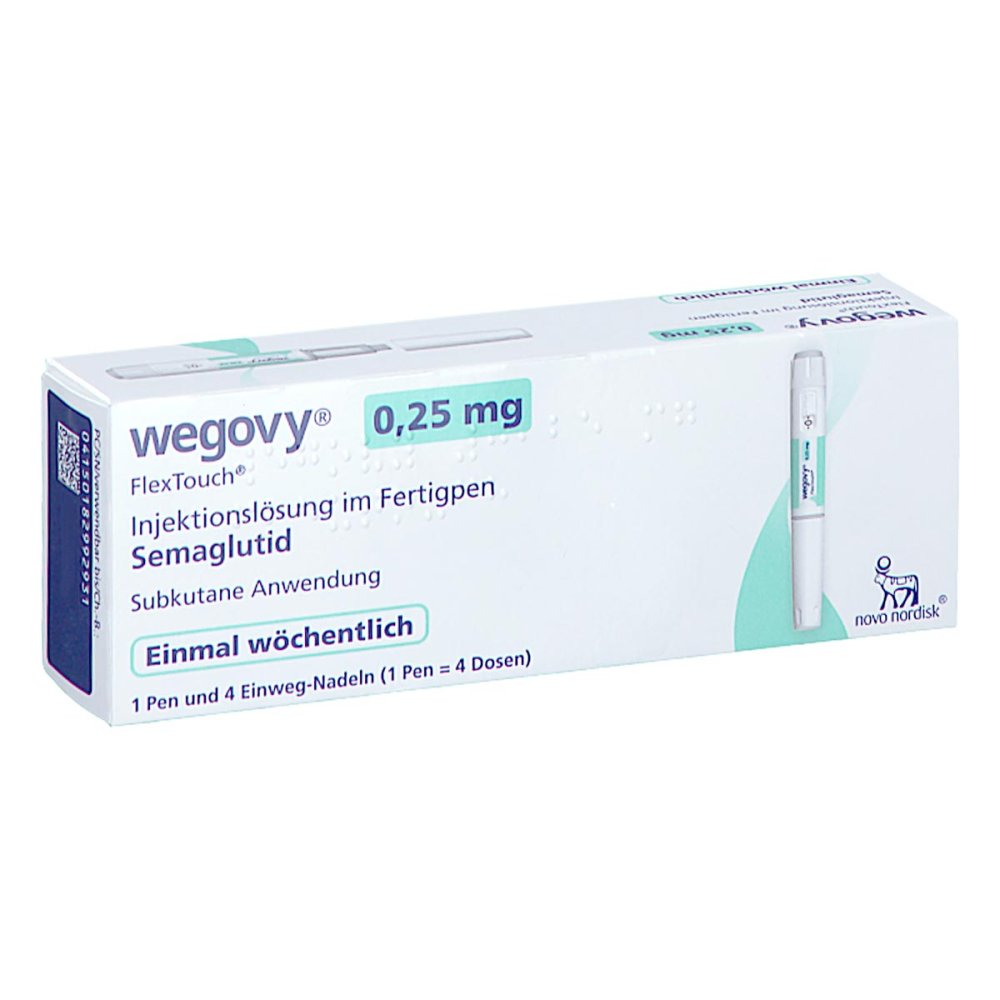 Wegovy 0,25 Mg Flextouch Injektionslösung Fertigpen 1X1.5 ml