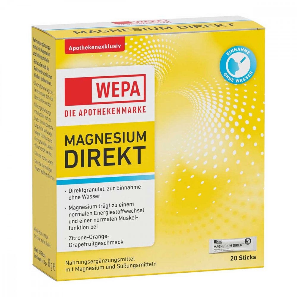 Wepa Magnesium Direkt Sticks 20 stk online kaufen