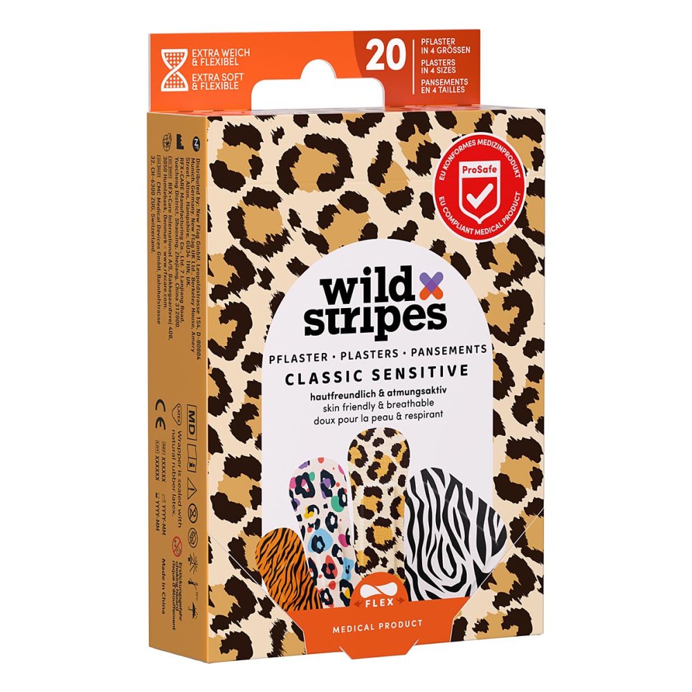 Wild Stripes Classic Sensitive Animal Int Pflaster 20 stk