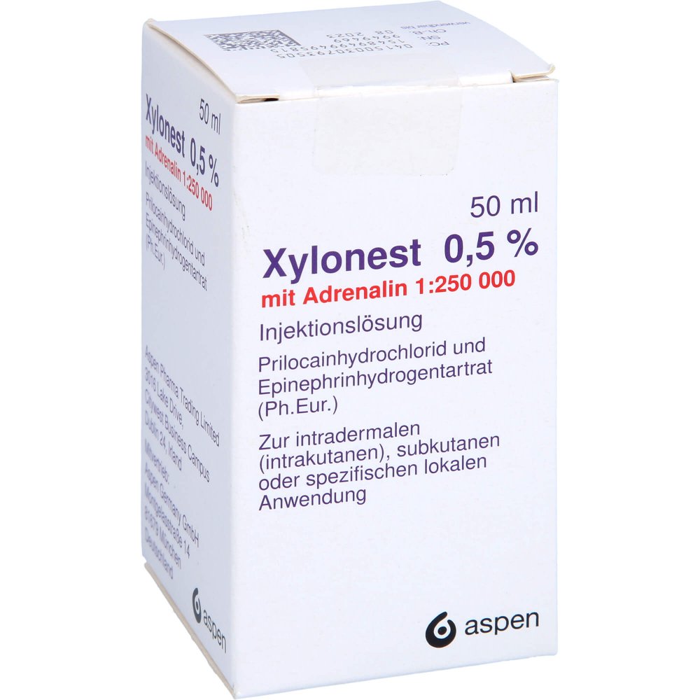 Xylonest 0,5% mit Adrenalin Fl. Injektionslösung 50 ml