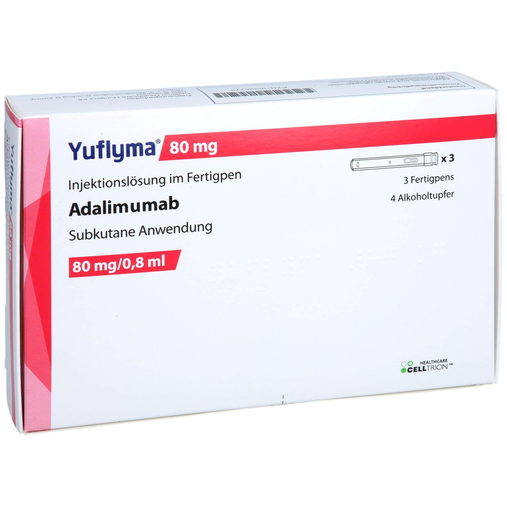 Yuflyma 80 Mg/0,8 Ml iniecto -lösung Im Fertigpen 3 stk