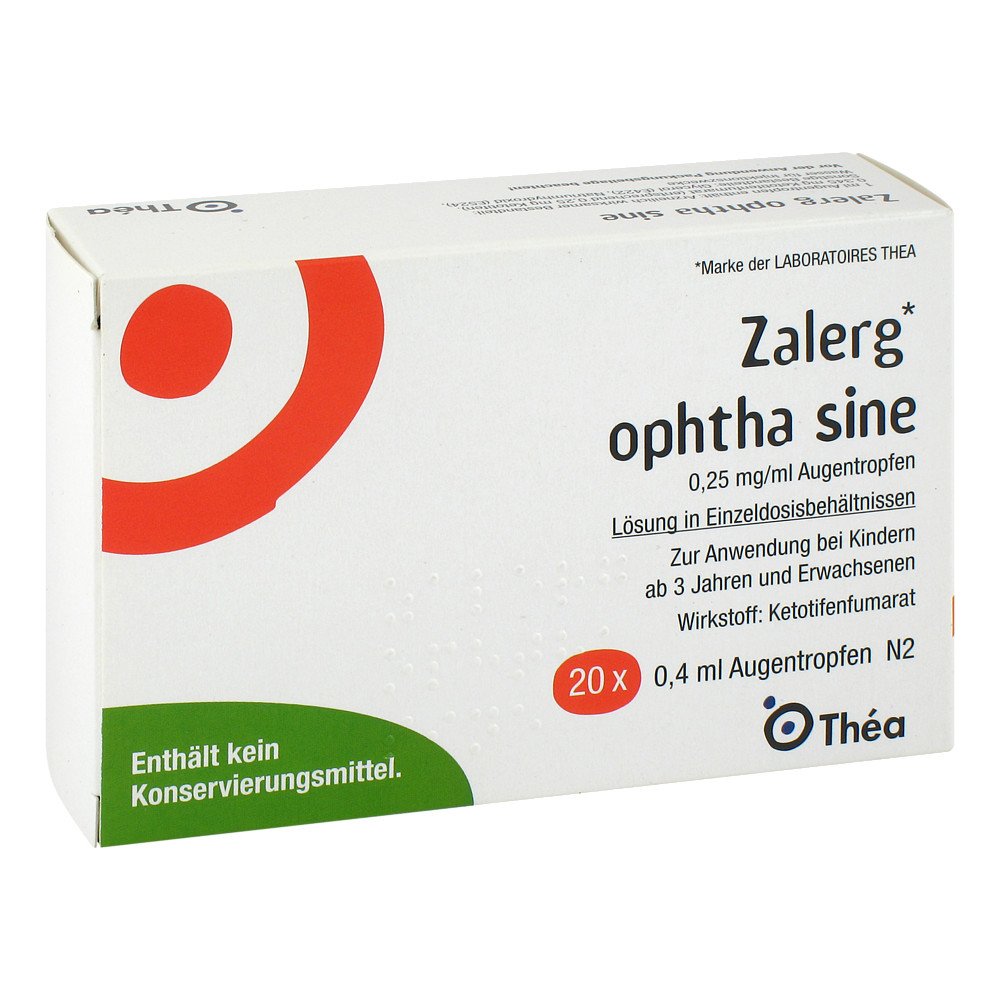 Zalerg ophtha sine 0,25mg/ml Augentropfen 20 stk