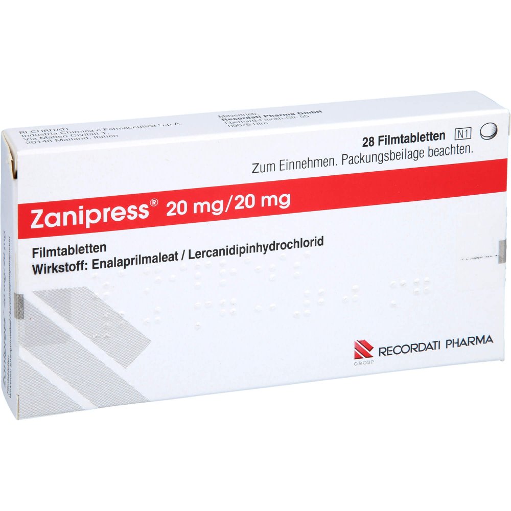 Zanipress 20 mg/20 mg Filmtabletten 28 stk online kaufen