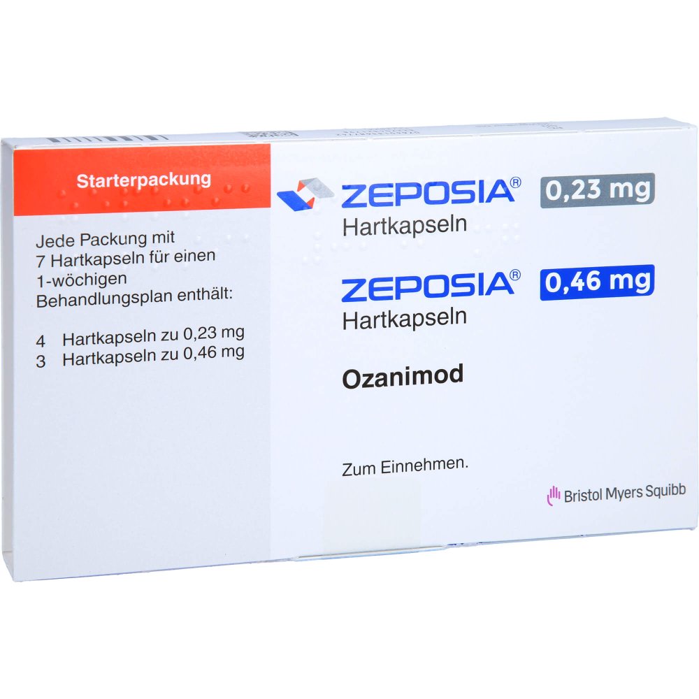 Zeposia 0,23 mg/0,46 mg Hartkapseln Starterpackung 7 stk