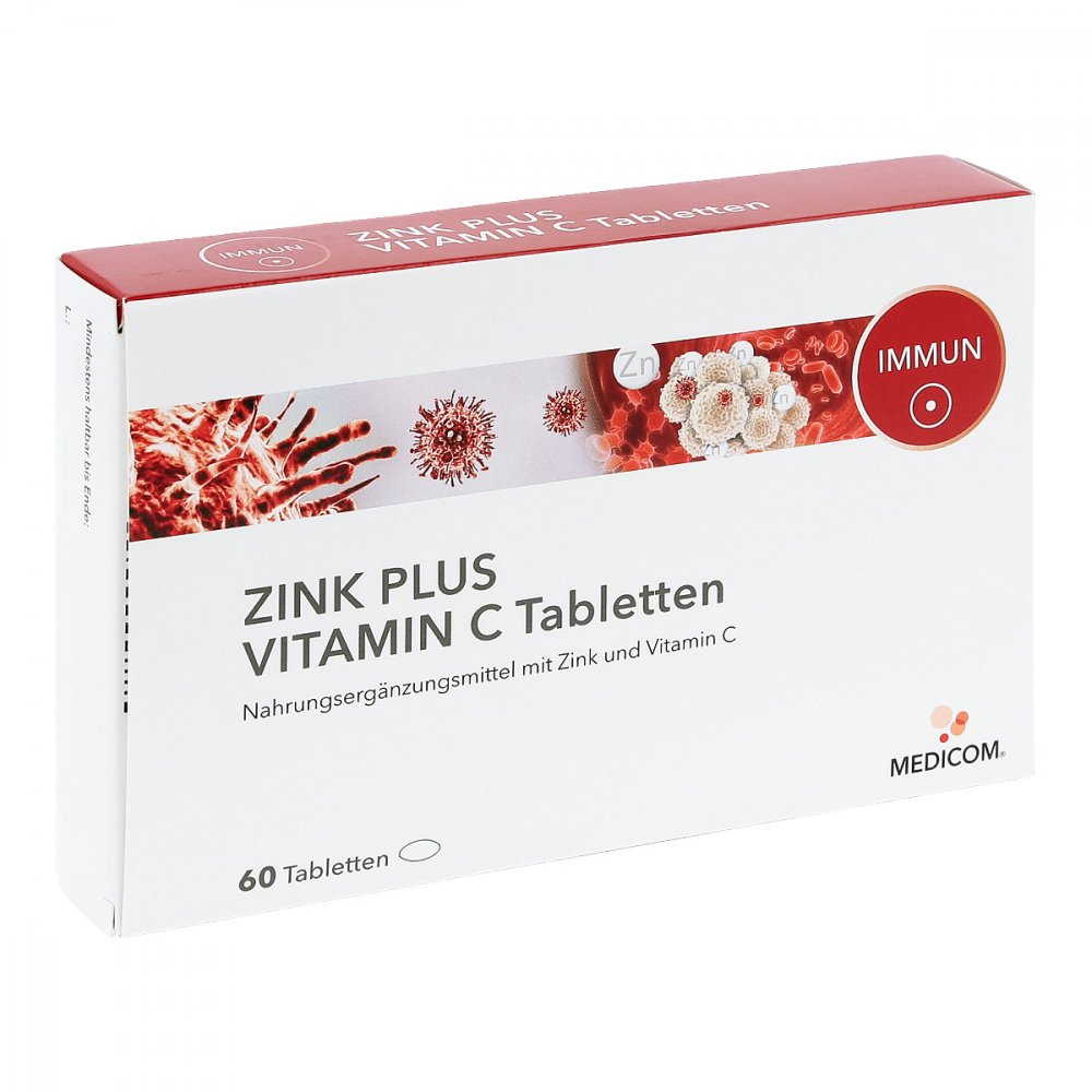 Zink Plus Vitamin C Tabletten 60 stk online kaufen
