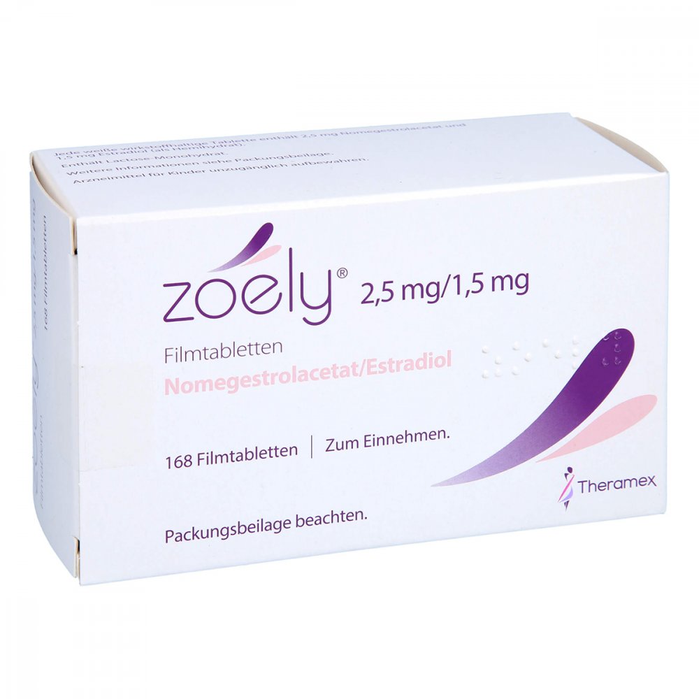 Zoely 2,5 Mg/1,5 Mg Filmtabletten 6X28 stk online kaufen
