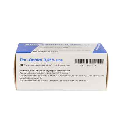 Tim-Ophtal 0,25% sine Augentropfen 0,5ml 60X0.5 ml