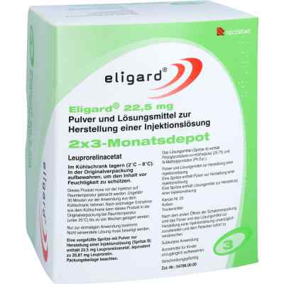 Eligard 22,5 mg Plv.u.lsm.z.h.e.injektionslsg. 2X1 stk