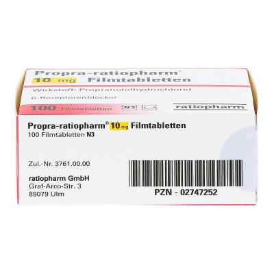 Propra-ratiopharm 10mg 100 stk günstig bei apo.com