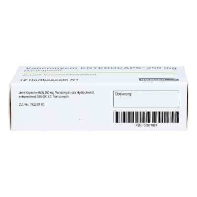 Vancomycin Enterocaps 250 mg Hartkapseln 12 stk