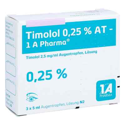Timolol 0,25% AT-1A Pharma 3X5 ml günstig bei apo.com